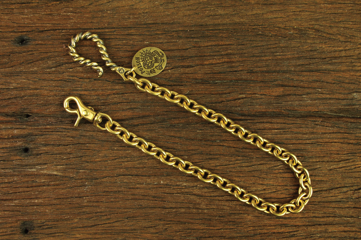 Metal Rope Hook With "POISON" Wallet Chain 麻花大勾"POISON"
