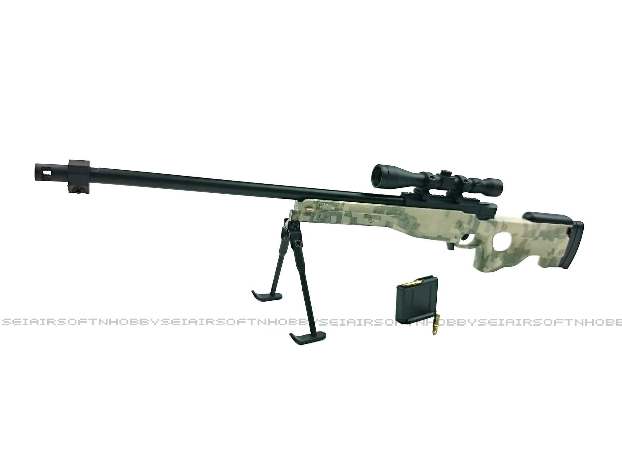 Toy 1/6 Scale Metal AWP Model Kit. ACU camo.