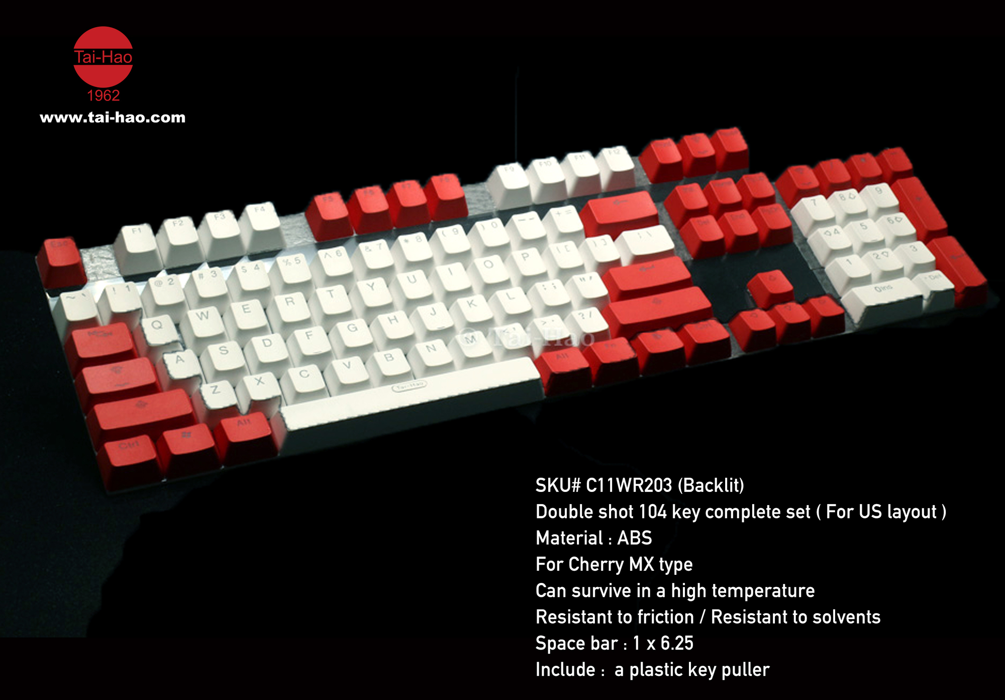 Tai-hao DoubleShot Keycaps,Gaming Backlit keycaps