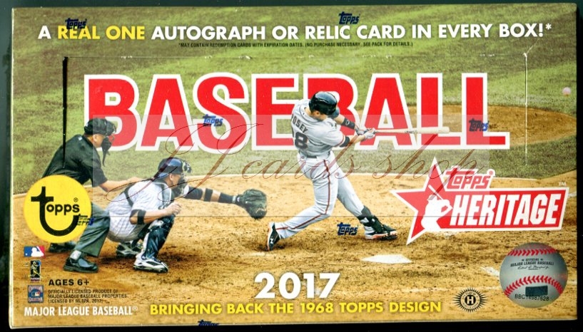 MLB 2017 Topps Heritage Baseball 復古系列 棒球卡 卡盒