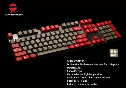 ALPS Keycaps,Gaming Keycaps, DoubleShot abs alps