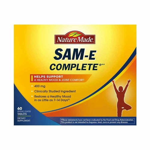 美國Nature Made SAM-E 改善情緒全效錠 400 毫克 , 60粒藥片