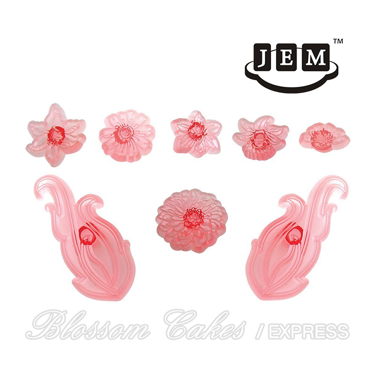 JEM Floral Scroll & Trim Cutters, Set of 8