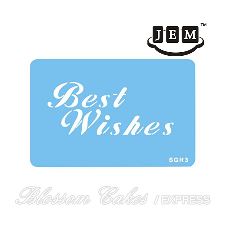 JEM Best Wishes Stencil