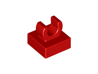 Lego 15712 Tile, Modified 1 x 1 with Clip - Rounded Edg