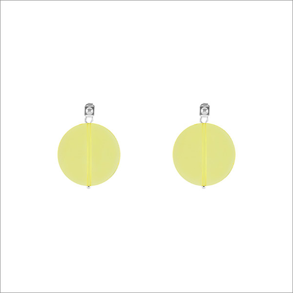 Snatch 圓點少女耳環 - 透黃 / Snatch Hello Spot Girl Earrings- y