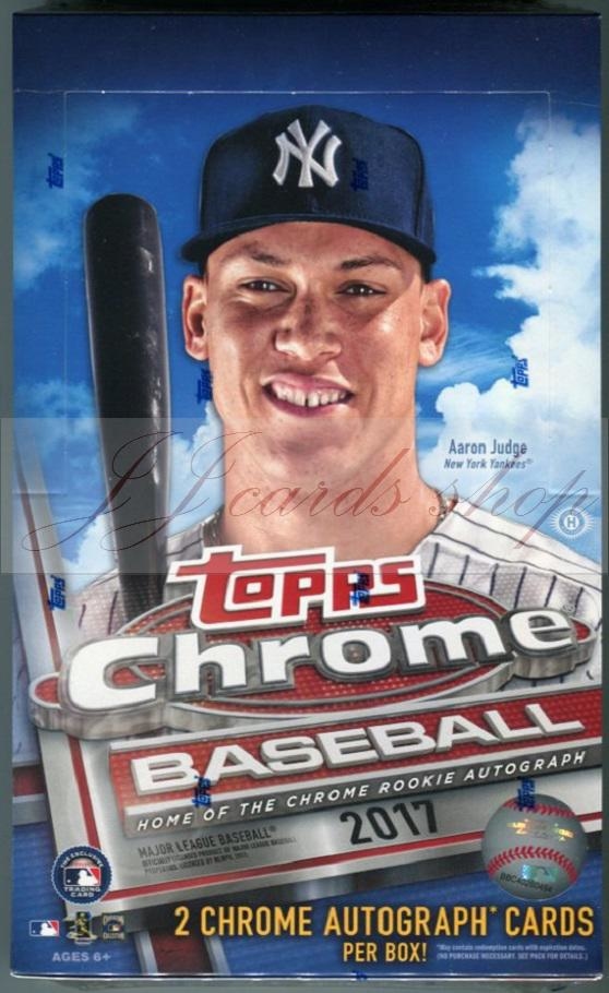 MLB 2017 Topps Chrome HOBBY 棒球卡 卡盒