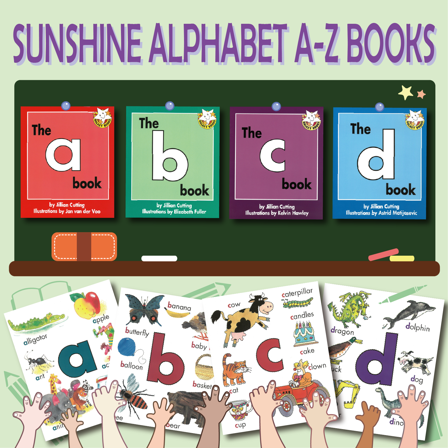 SUNSHINE ALPHABET A-Z BOOKS /24書+4CD