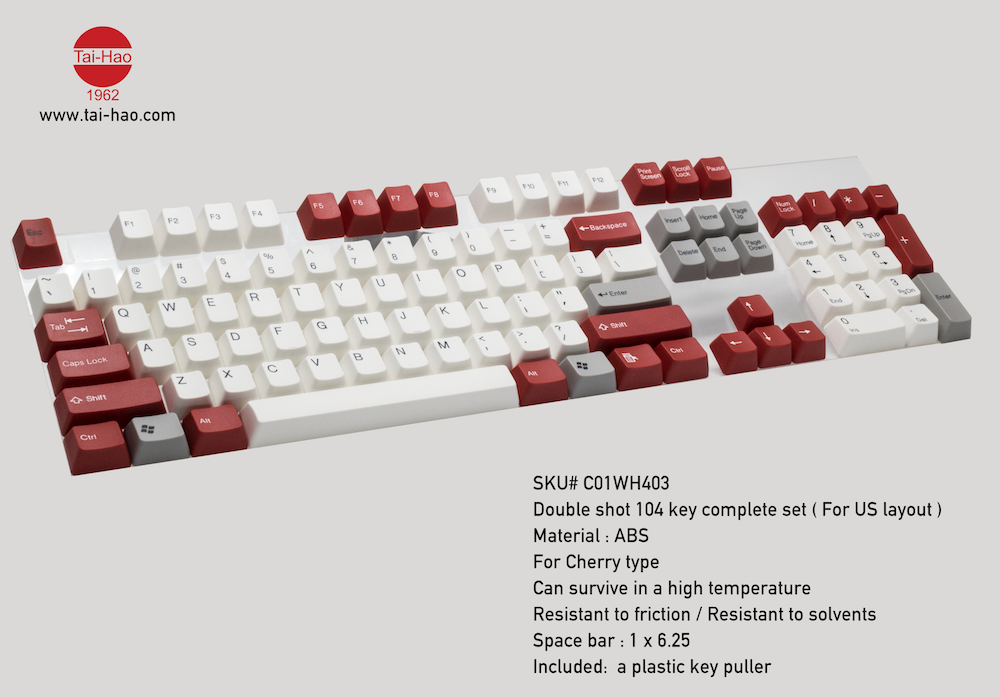 Tai-hao DoubleShot Keycaps,Gaming Keycaps,