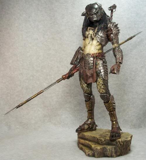 Unpainted alternative hunter, predator, resin model kit