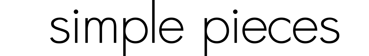 simple pieces : official website