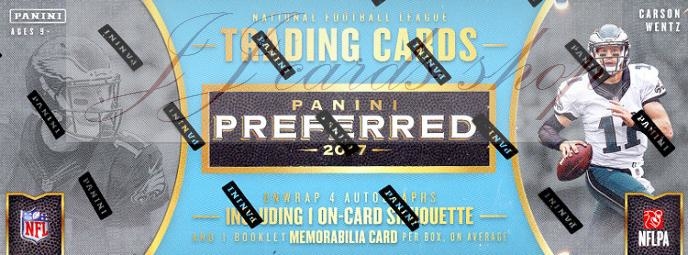 NFL 2017 Panini Preferred Football 美式足球卡 卡盒