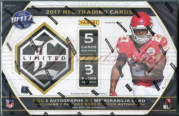 NFL 2017 Panini Limited Football 限定系列 美式足球卡 卡盒