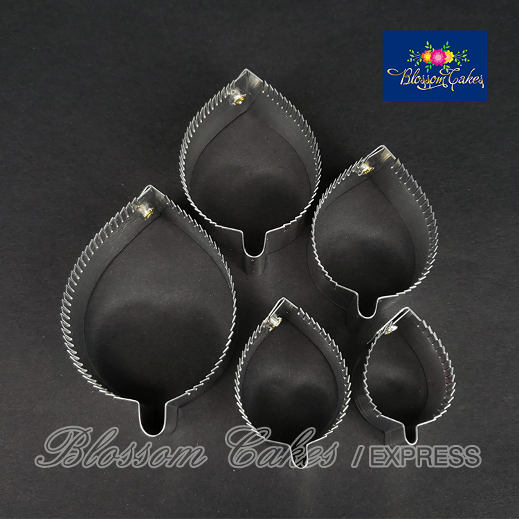 Rose Leaf Cutters, Set of 5