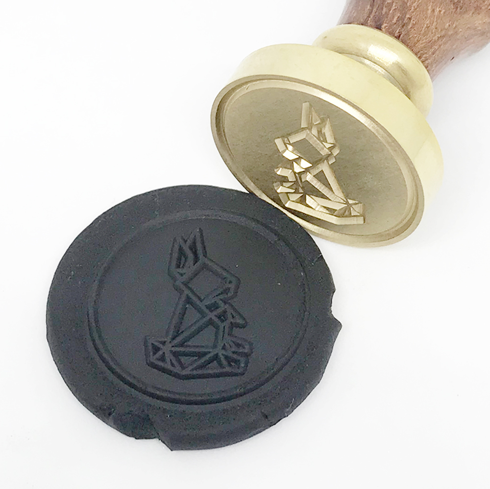 Geometric Rabbit Wax Seal Stamp