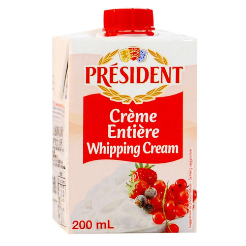 總統牌 PRESIDENT UHT cream 35.1% 鮮奶油 200ml (小包裝) 適合 西點 西餐料