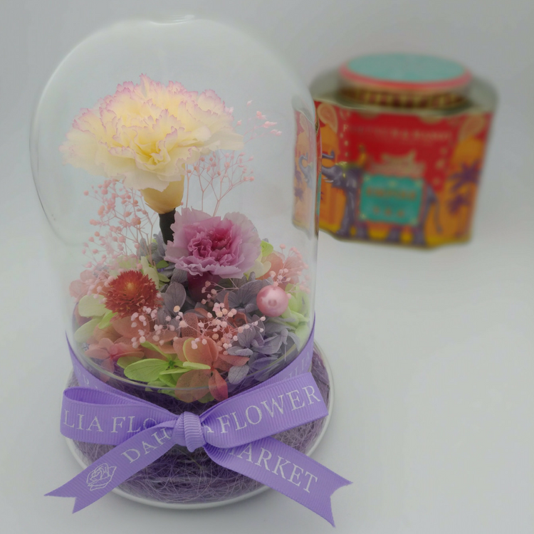 保鮮康乃馨玻璃瓶[PRC009]