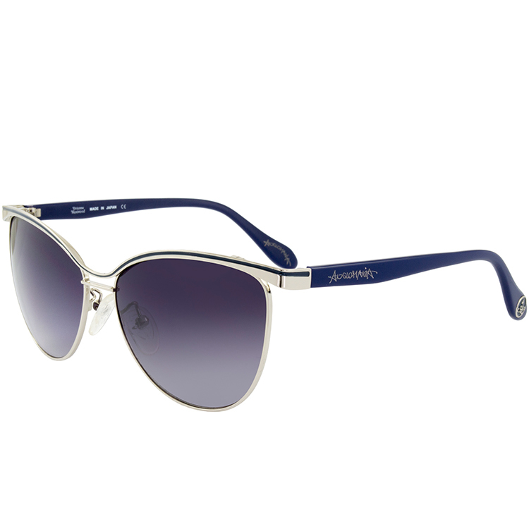 【Vivienne Westwood】 Anglomania 金屬簡約星球太陽眼鏡(海軍藍) AN762 03