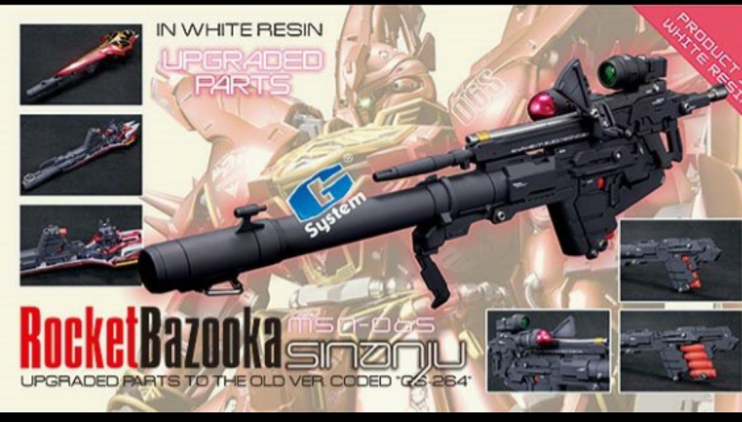 G system beUnpainted and unassembled 1/72 rocket bazook