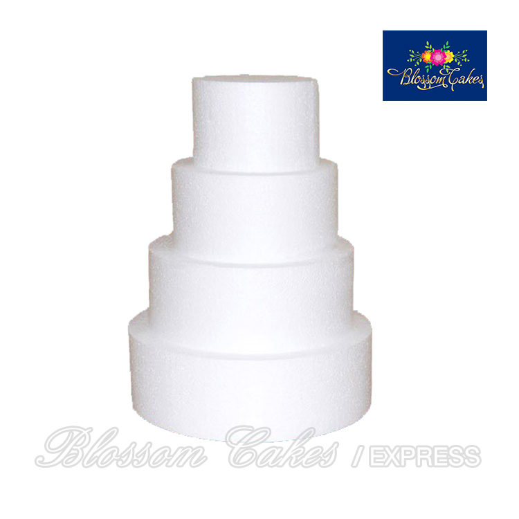 Styrofoam Cake Dummy, Round (Various Sizes and Thicknes