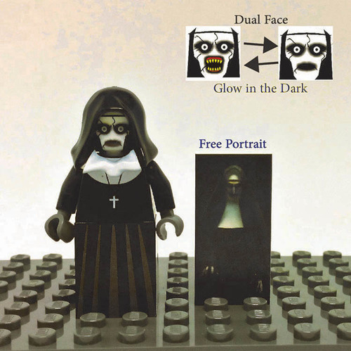 Custom Lego Conjuring Valak the Nun Minifigure