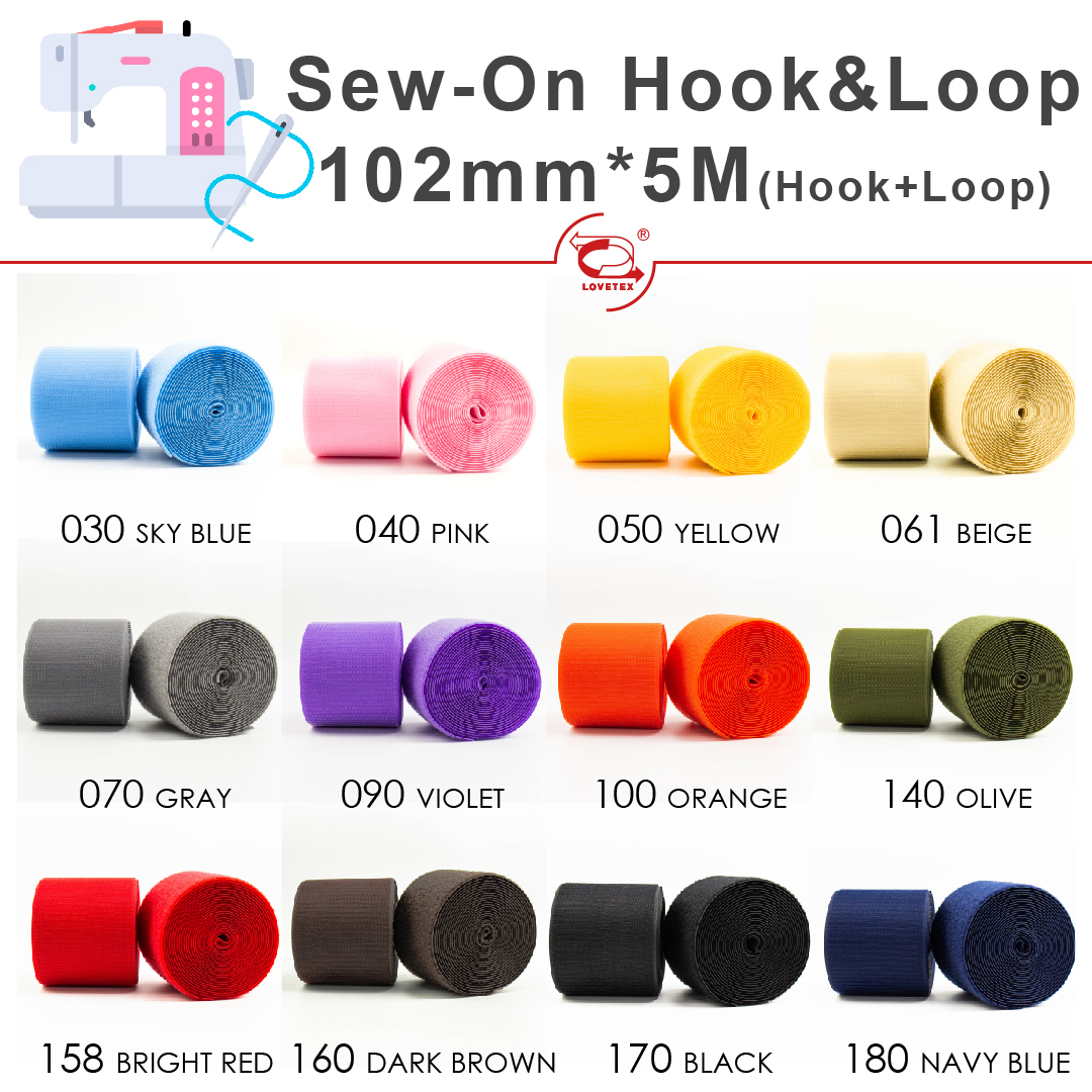 102mm(4") Width Sew-On Hook and Loop Fastener Tape