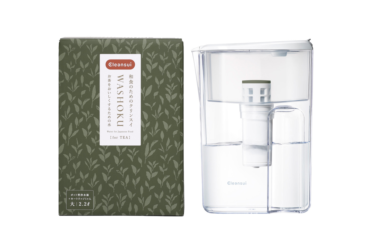 【可菱水Cleansui】WASHOKU 高效能”茶”之淨水壺JP407-T