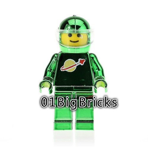 01BigBricks Custom Green Spaceman Mascotgures Fit Lego