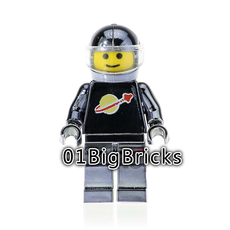 01BigBricks Custom Silver Spaceman Mascotgures Fit Lego