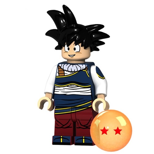 01,Big,Bricks,Custom Goku Minifigures Fit Lego