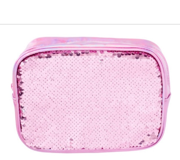 ULTA Pink Sequined Cosmetic Bag