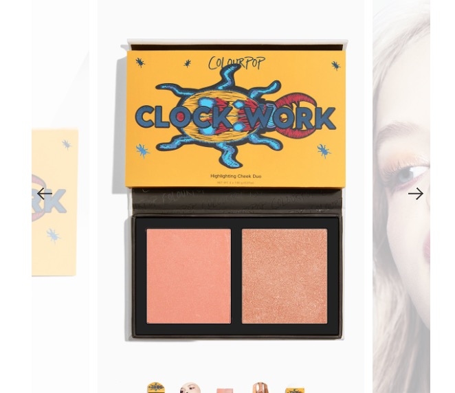 COLOURPOP Clock Work Pressed Powder Face Duo Clock Wo