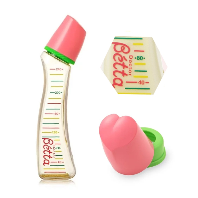 日本Betta手作防脹氣奶瓶-Jewel S2- Bee 240ml