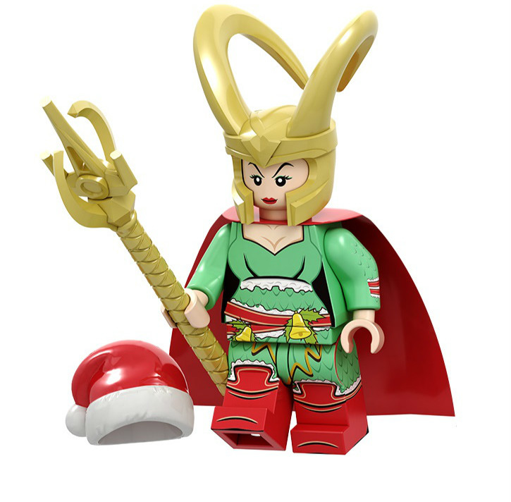 01BigBricks Custom Christmas Lady Loki Minifgs Lego