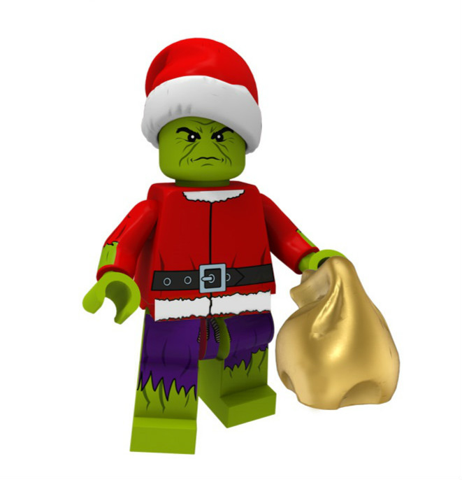 01BigBricks Custom Christmas Hulk Minifgs Lego