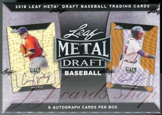 MLB 2018 Leaf Metal Draft Baseball 棒球卡 卡盒 ( 每盒 6張 簽名卡