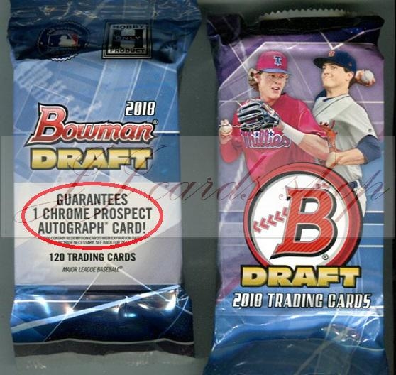 MLB 2018 Bowman Draft SUPER JUMBO 棒球卡 卡包 ( 每包 1張 簽名卡