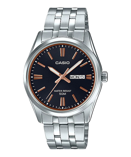 CASIO MTP-1335D-1A2 指針男錶 不鏽鋼錶帶 防水50米 礦物玻璃│國隆