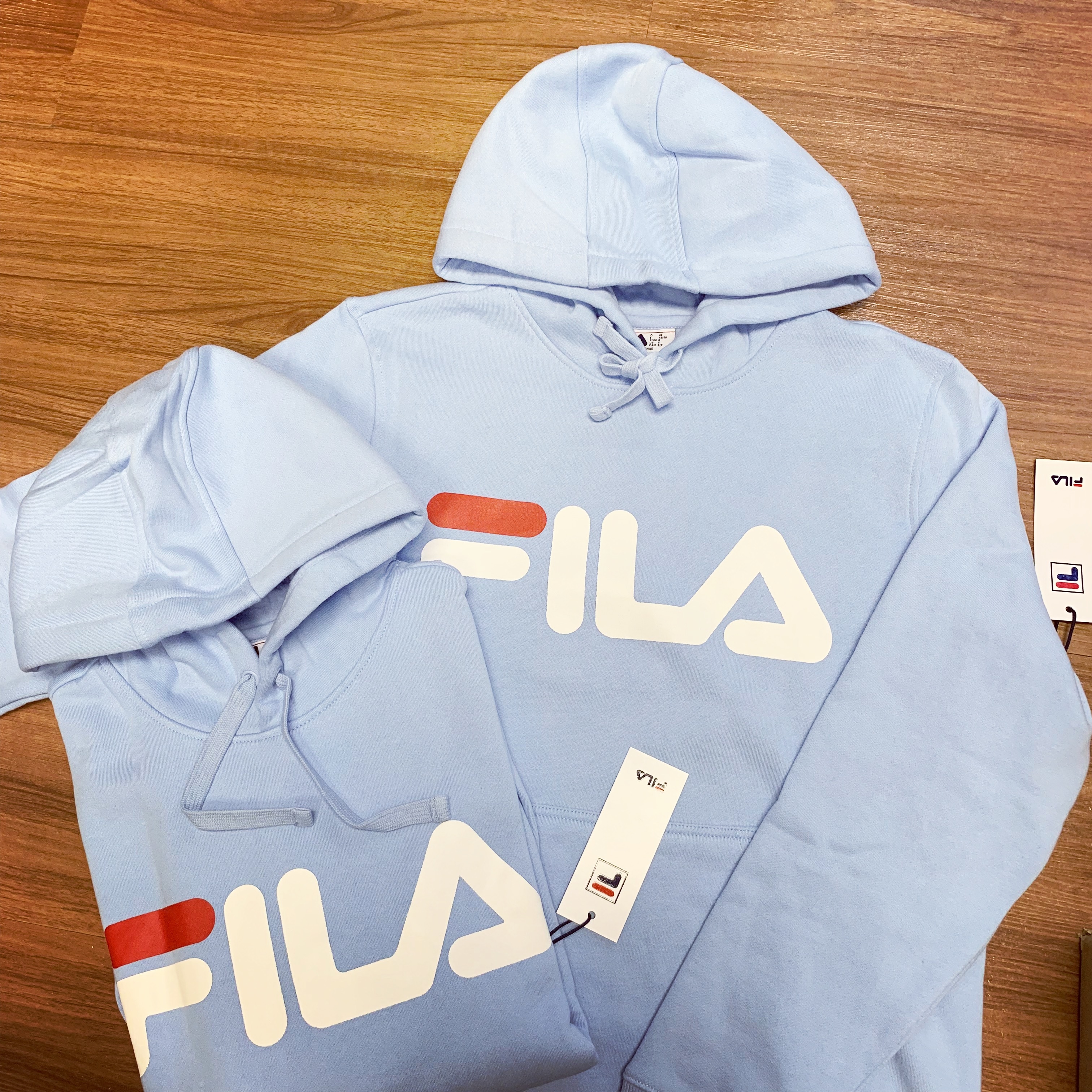 Fila Logo Hoodie (Baby Blue)