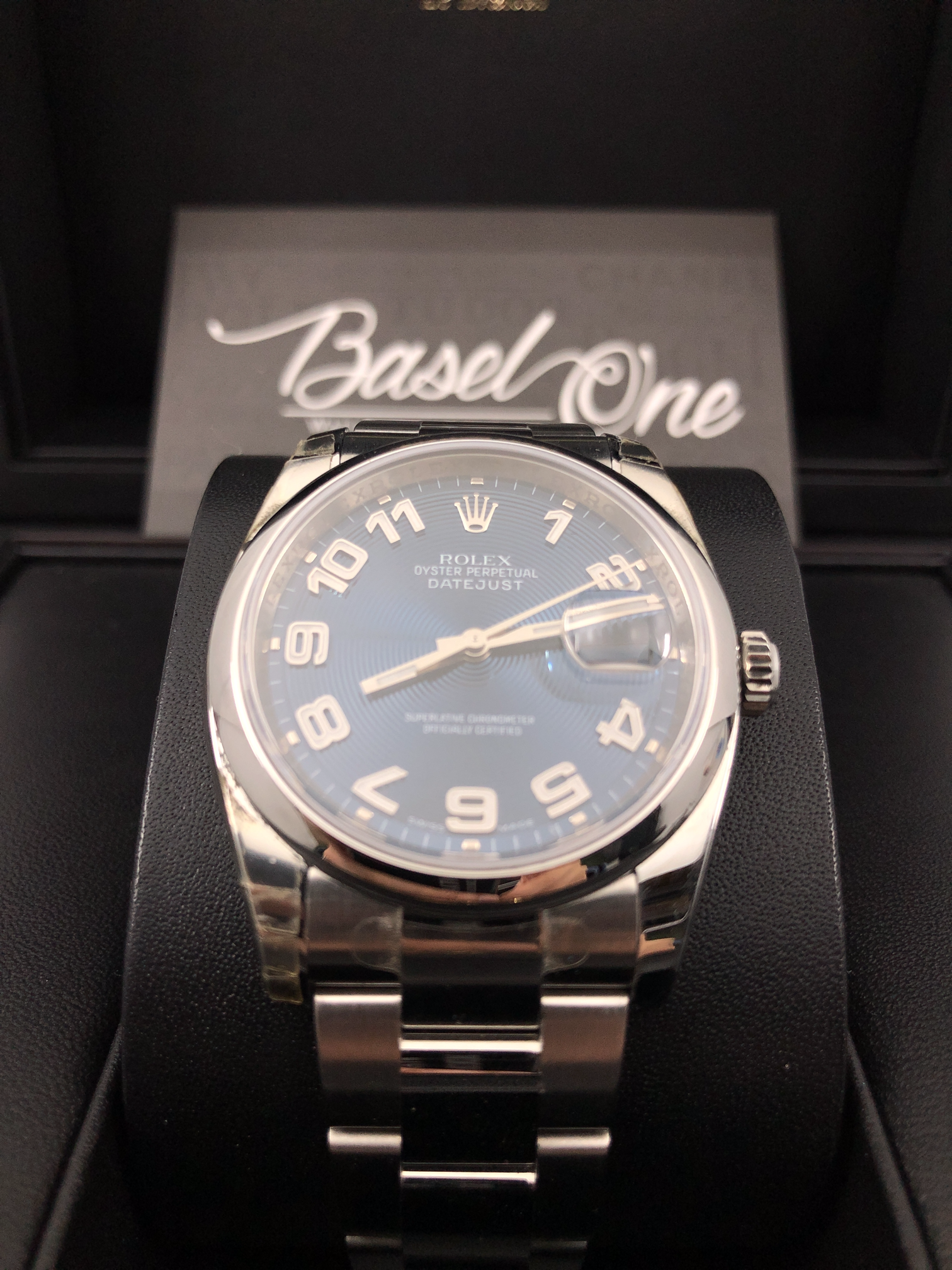 Rolex 116200 blue arabic Datejust 36 with oyster steel