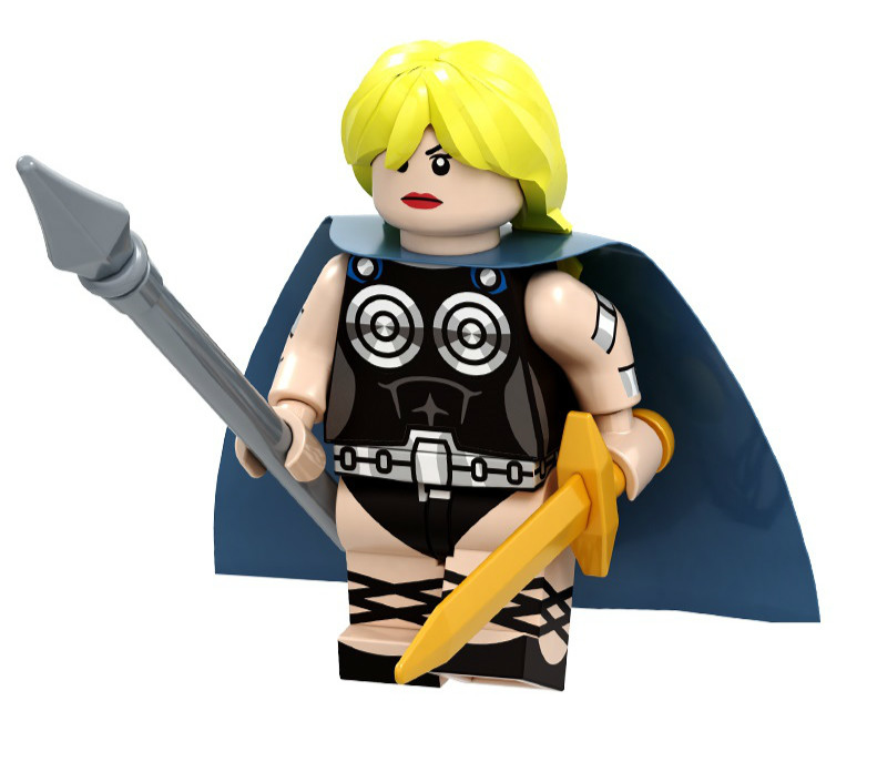 01BigBricks Custom Valkyrie Marvel DC Minifigs Fit Lego