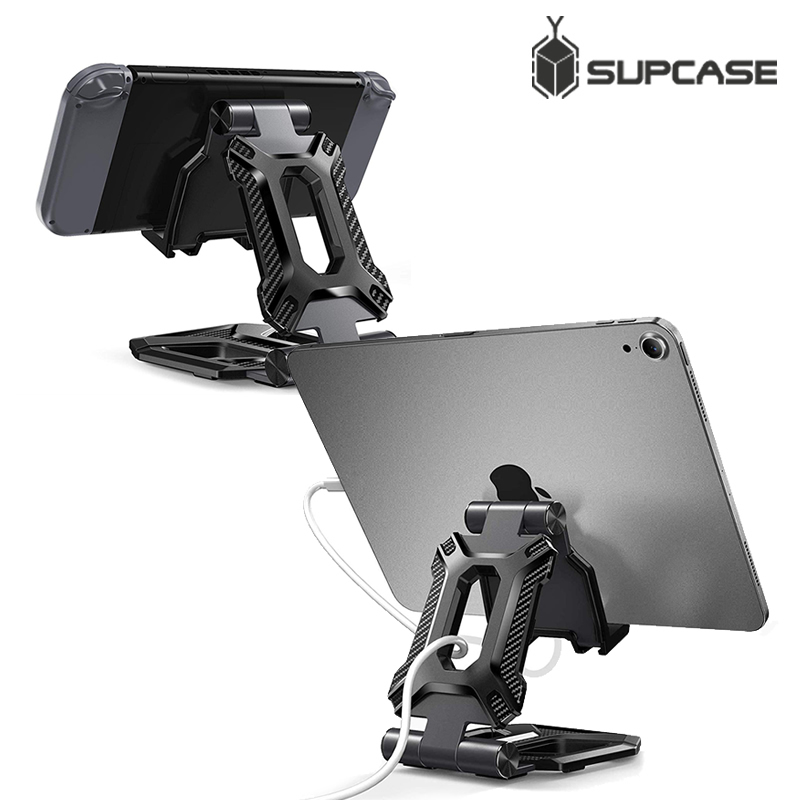 SUPCASE 手機平板電腦遊戲機 可折疊攜帶調高低角度鋁合金屬座枱支架iPad Switch 電子書支架