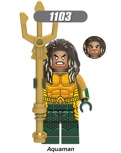 Aquaman Custom Minifigure Fit Lego