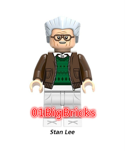 Stan Lee Custom Minifigures Minifigs Fit Lego