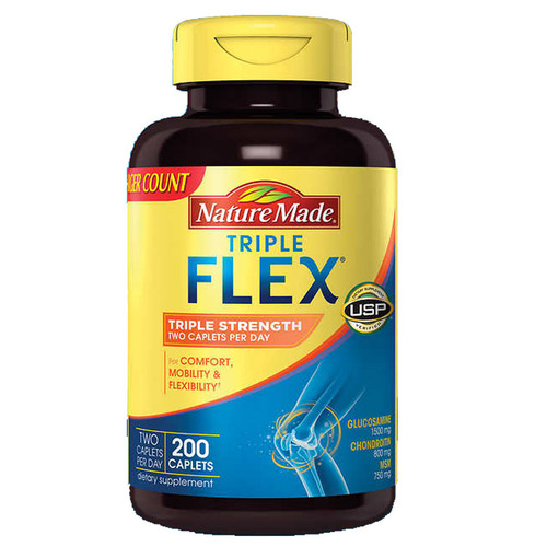 Nature Made Triple Flex 1500mg葡萄糖胺維骨力,200粒錠片