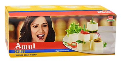 Amul Processed Cheese - Chiplets (Cubes) 200 gm 8 Cube