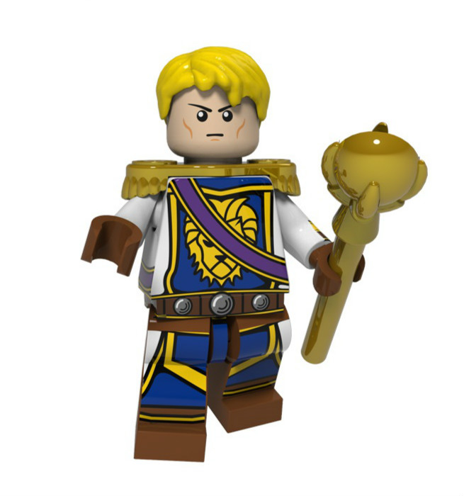 Anduin Wyrnn World of Warcraft Minifigs Fit Lego Anduin Wyrnn World of Warcraft Minifigs Fit Lego
