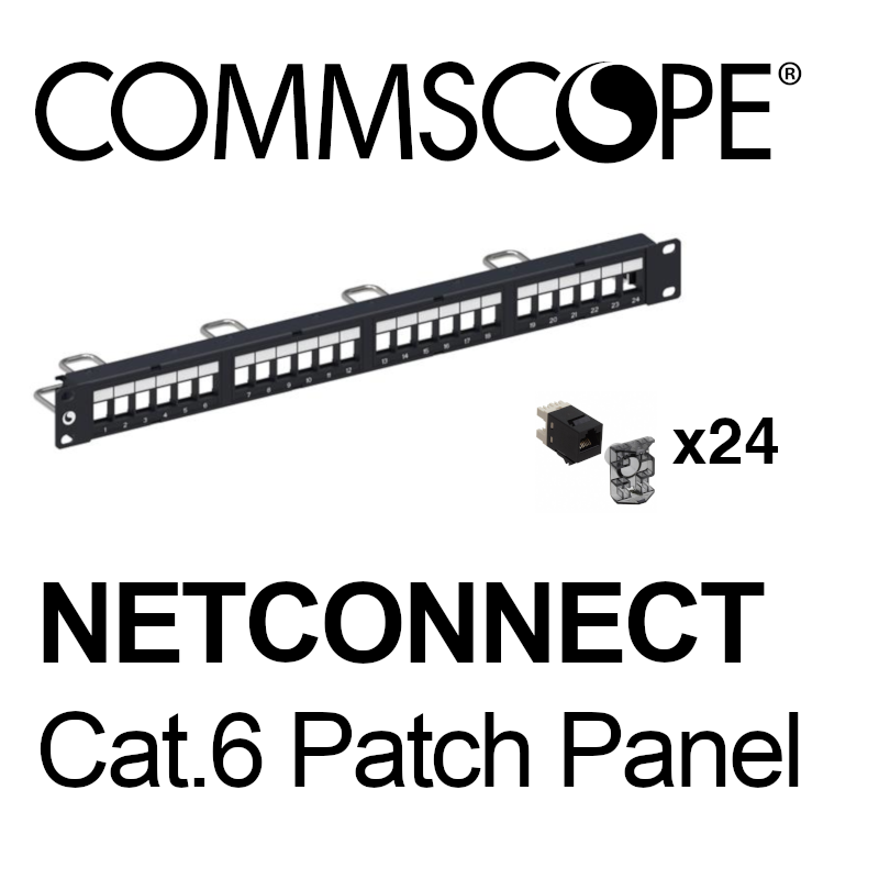 COMMSCOPE Cat.6 Patch Panel 24port