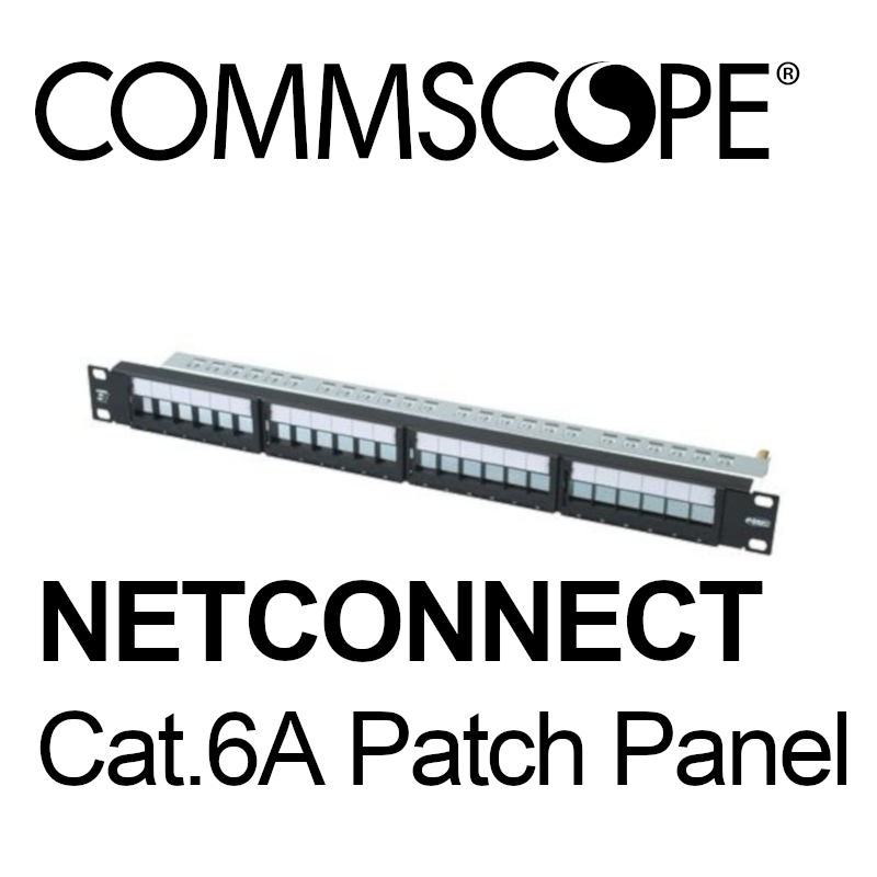 COMMSCOPE Cat.6A Shielded Patch Panel 24-Port