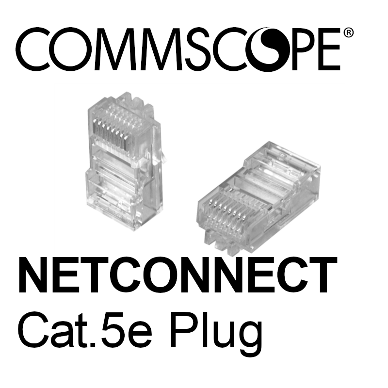 COMMSCOPE Cat.5e RJ45 Modular Plug (100 pcs/pack)